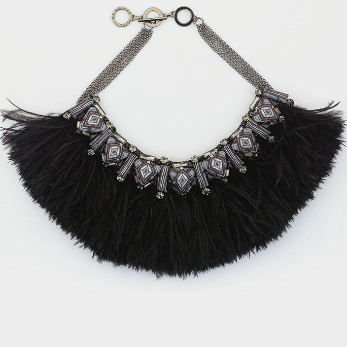 SEKON FEATHER NECKLACE – Forest of Chintz